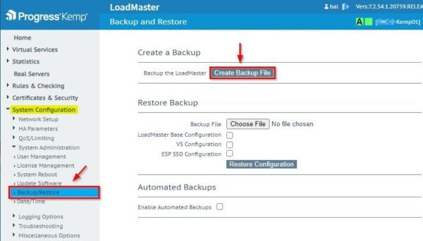 Upgrade the Kemp LoadMaster in HA mode • Nolabnoparty